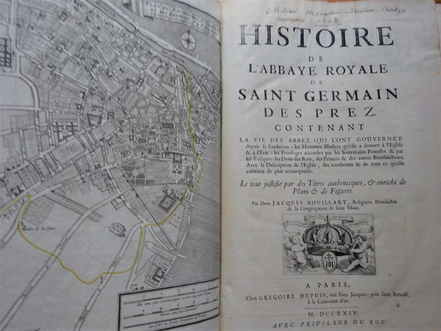 BOUILLART (Dom Jacques). Histoire de l’Abbaye royale de Saint Germain ...