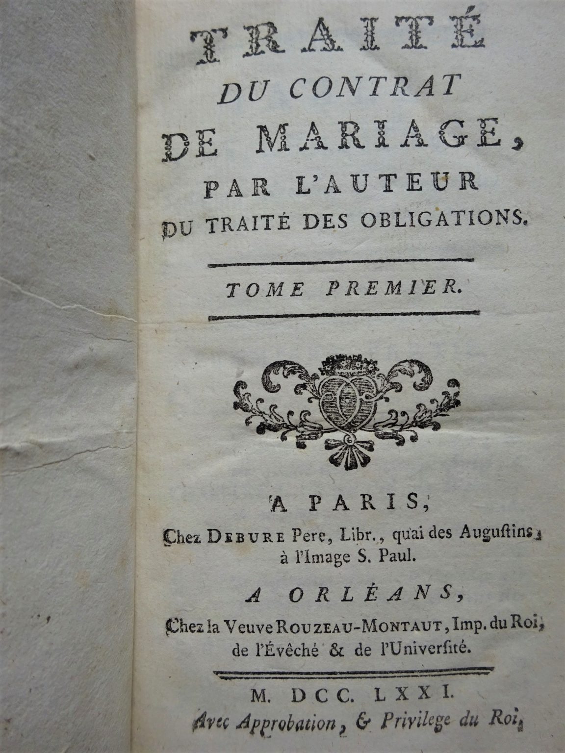 Robert-Joseph POTHIER, collection d’ouvrages de droit . | Le blog